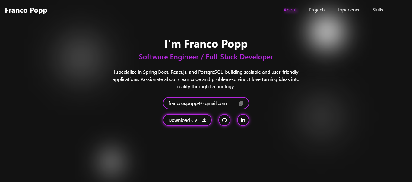 Franco Popp Portfolio